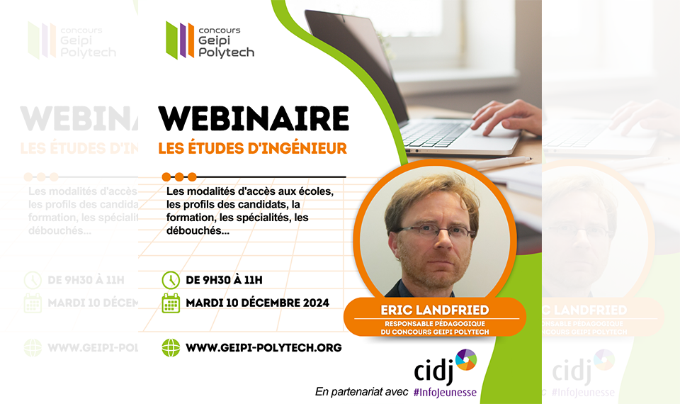 Webinaire les études d'ingénieur - Geipi Polytech